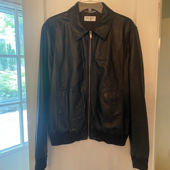 Yves Saint Laurent | Jackets & Coats | Ysl Mens Leather Jacket | Poshmark